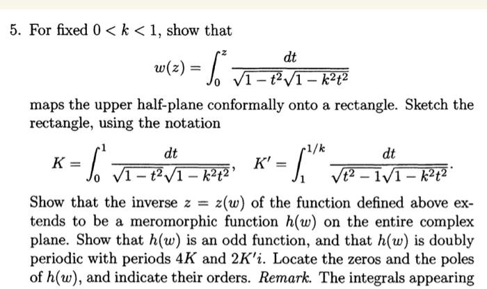 Solved 5. For fixed 0 | Chegg.com
