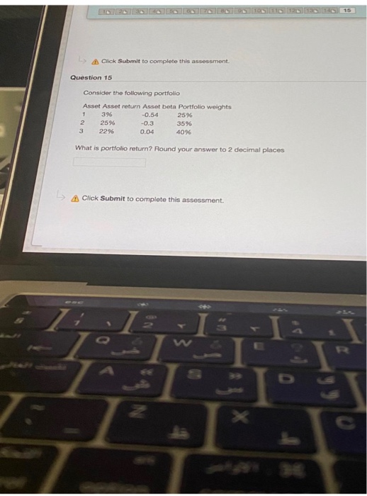 Solved Click Submit to complete this assessment Question 15 | Chegg.com