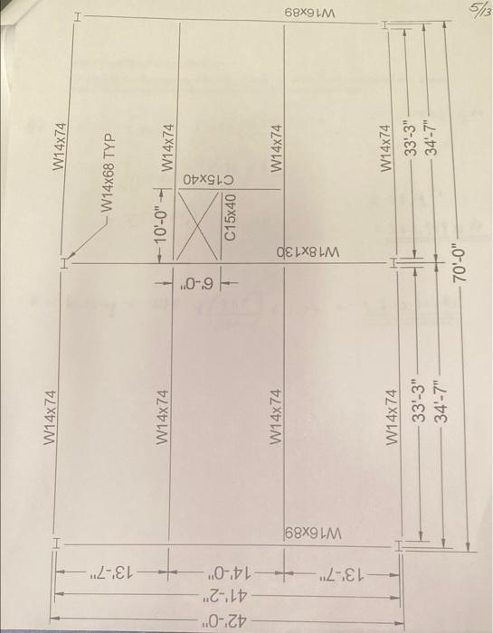 Solved analyze the steel roof framing plan drawing shown and | Chegg.com