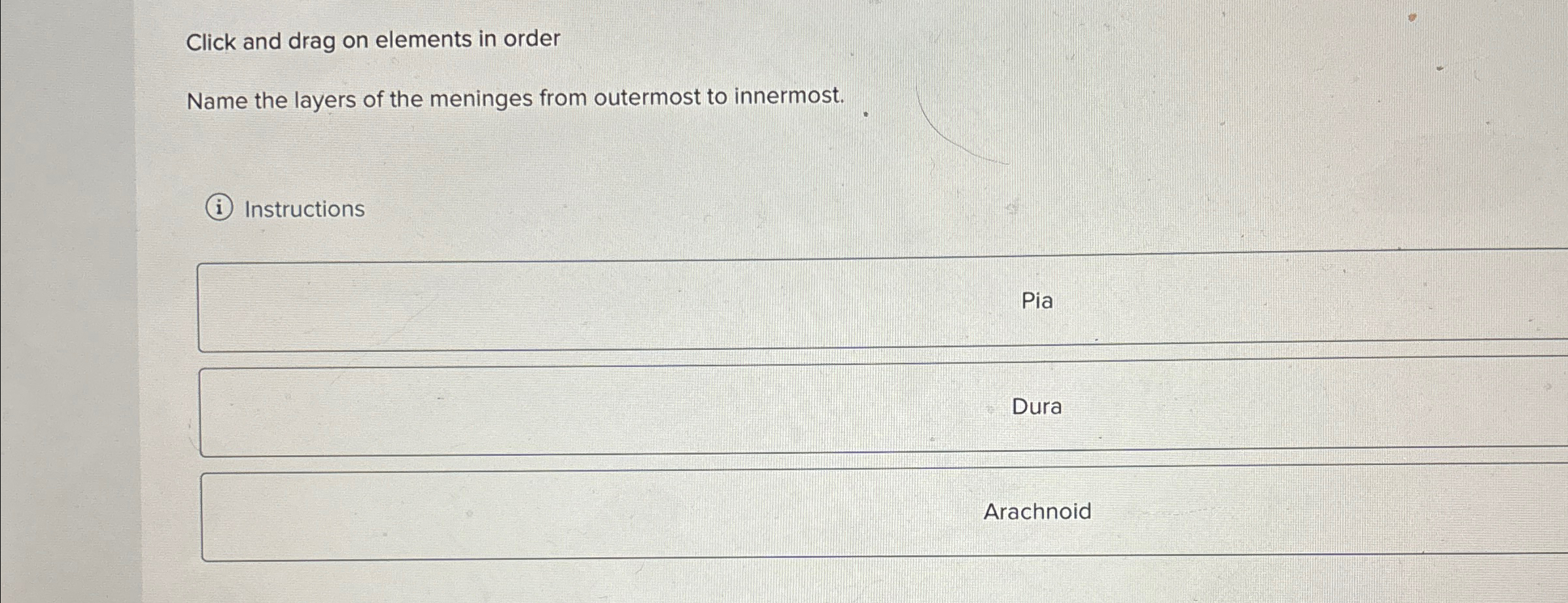 Solved Click and drag on elements in orderName the layers of | Chegg.com