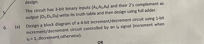 Solved The circuit has 3 -bit binary inputs (A2,A1,A0) and | Chegg.com