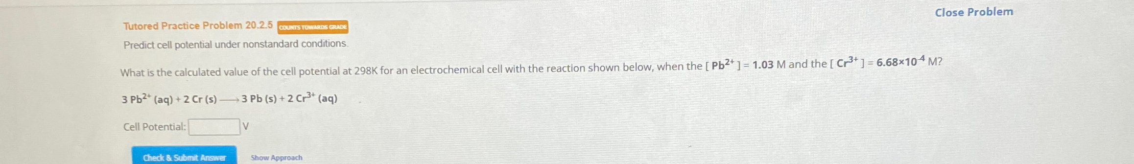 Solved Close Problemtutored Practice Problem 20 2 5 Predict