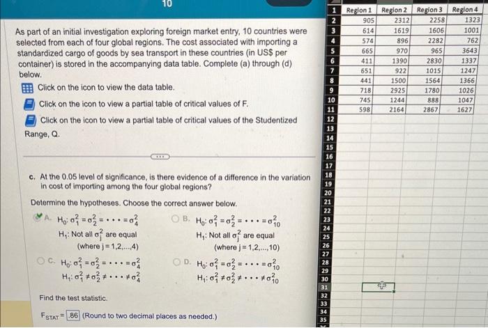 Solved I found the first FStat but I dont know what to | Chegg.com