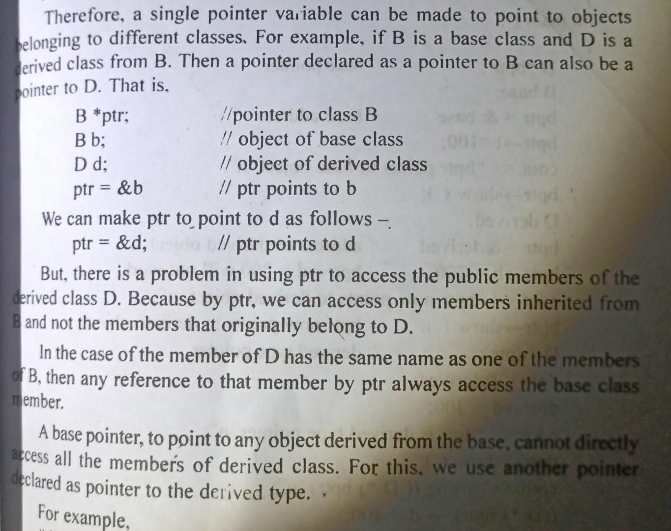 Solved Therefore A Single Pointer Variable Can Be Made To