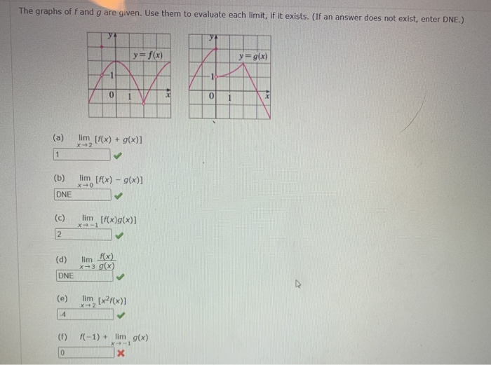 Solved The graphs of fand g are given. Use them to evaluate | Chegg.com