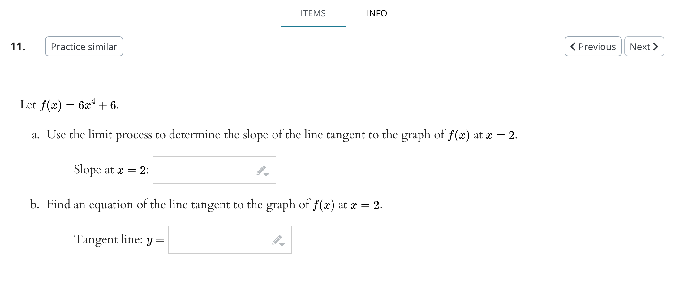 The graph of a function is given. (Click on a graph | Chegg.com