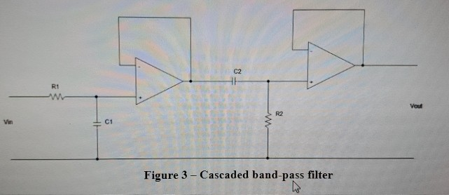 Solved Part 1 - Cascaded band-pass filter Derive either the | Chegg.com