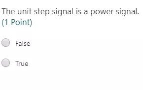 Solved The unit step signal is a power signal. (1 Point) | Chegg.com
