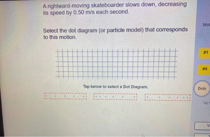 Solved A rightward-moving skateboarder slows down, | Chegg.com