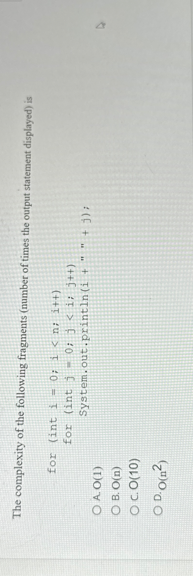 Solved The complexity of the following fragments (number of | Chegg.com
