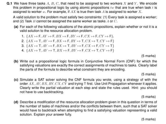 Solved Q.1 We have three tasks A, B, C, that need to be | Chegg.com