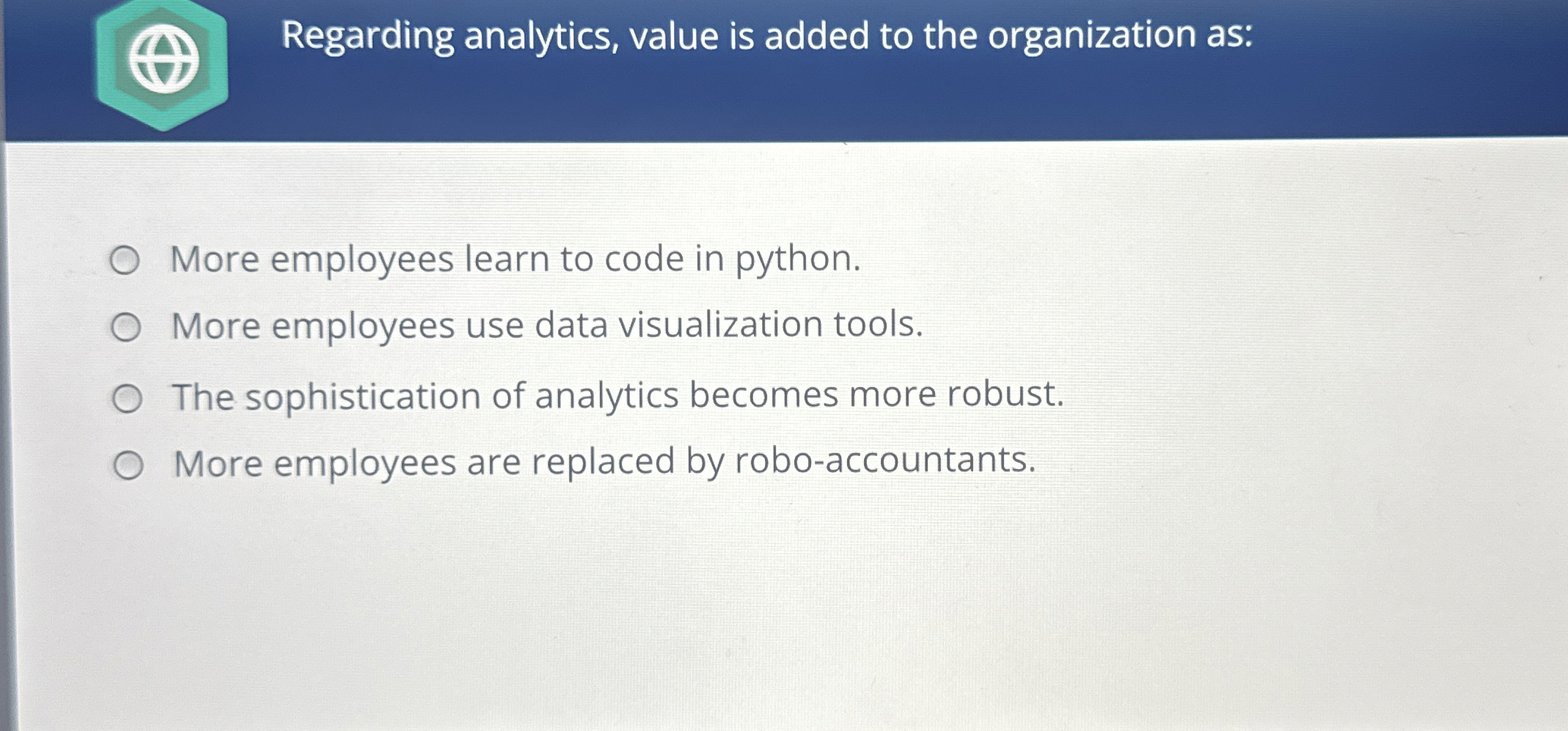 Solved More employees learn to code in python.More employees | Chegg.com