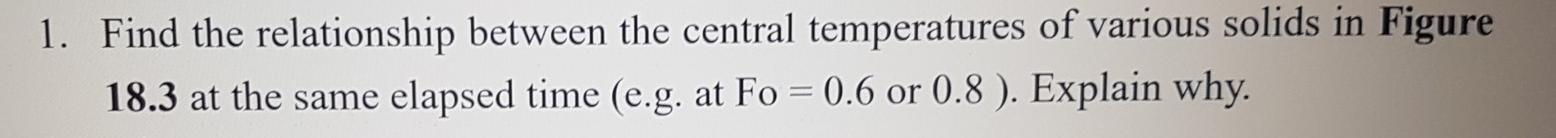 Solved 1. Find the relationship between the central | Chegg.com