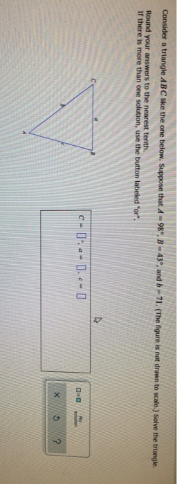 Solved Consider a triangle ABC like the one below. Suppose | Chegg.com
