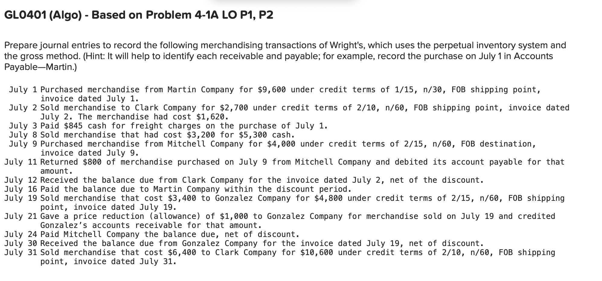 Solved please provide an ﻿answer to ﻿the following parts of | Chegg.com