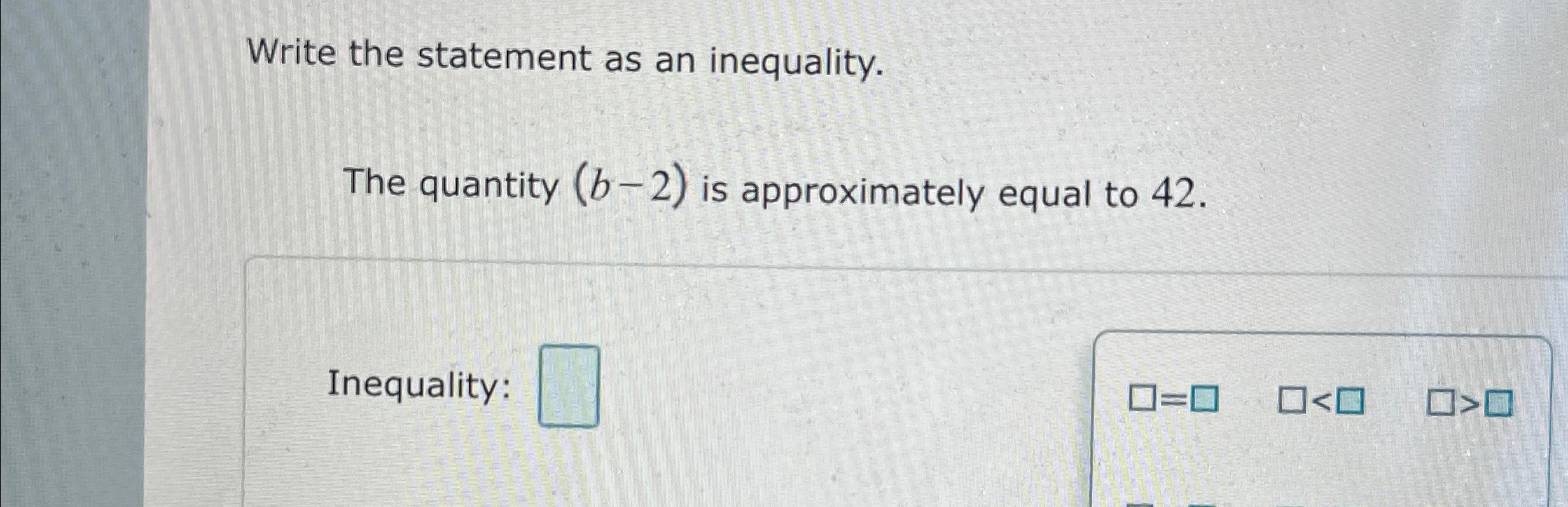 Solved Write the statement as an inequality.The quantity | Chegg.com