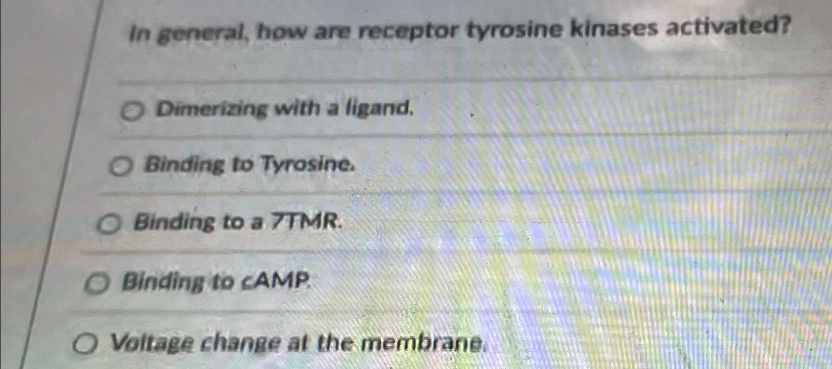 Solved In general, how are receptor tyrosine kinases | Chegg.com Solved In general, how are receptor tyrosine kinases | Chegg.com
