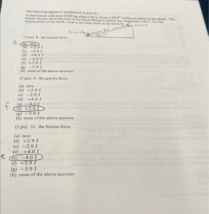 Solved The following applies to questions 8,9 , and 10 . A | Chegg.com