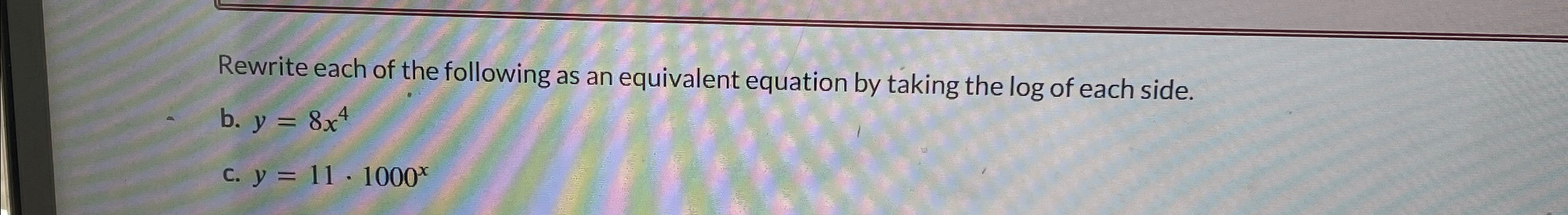 Solved Rewrite each of the following as an equivalent | Chegg.com
