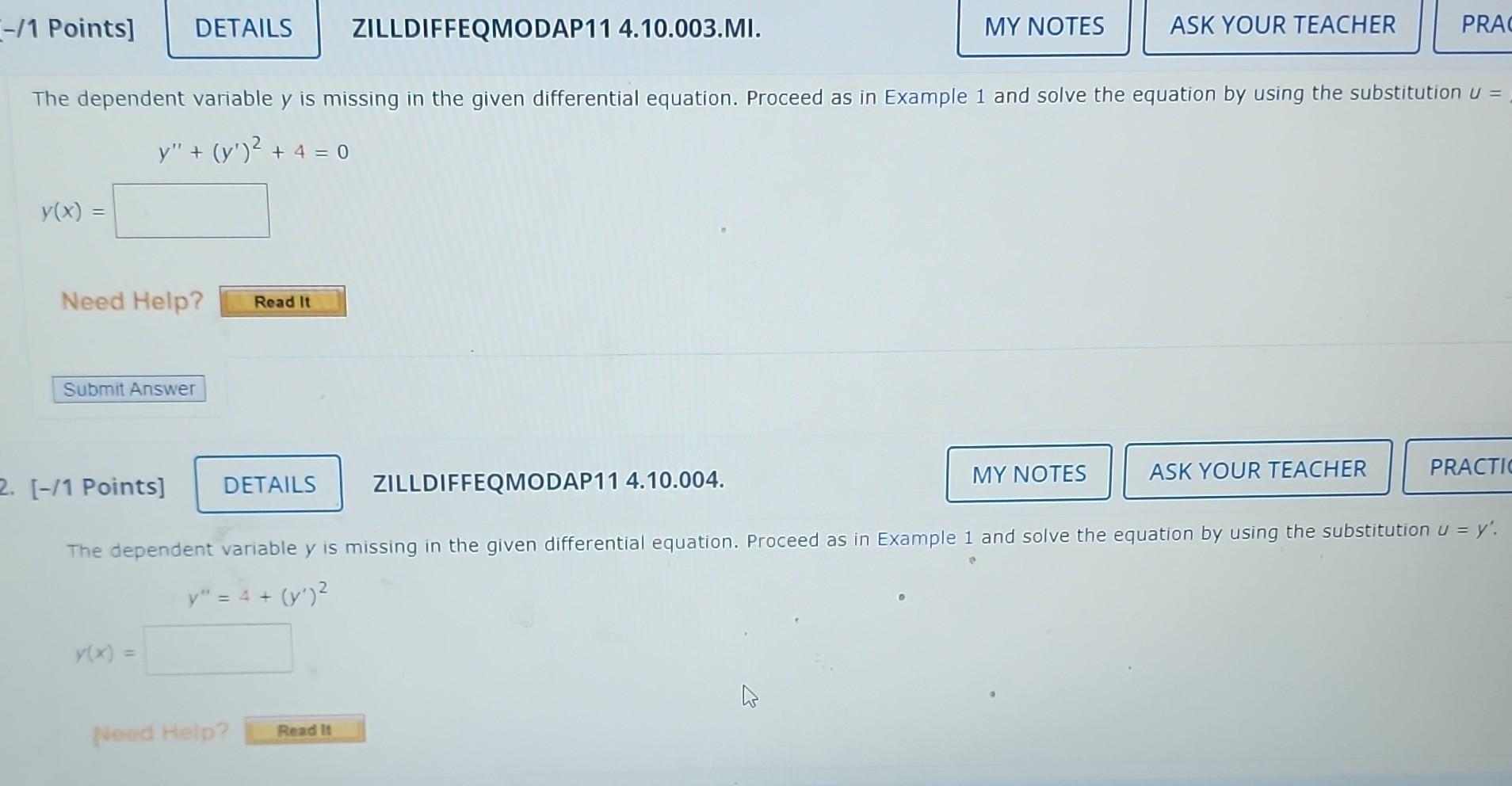 Solved The dependent variable y is missing in the given | Chegg.com