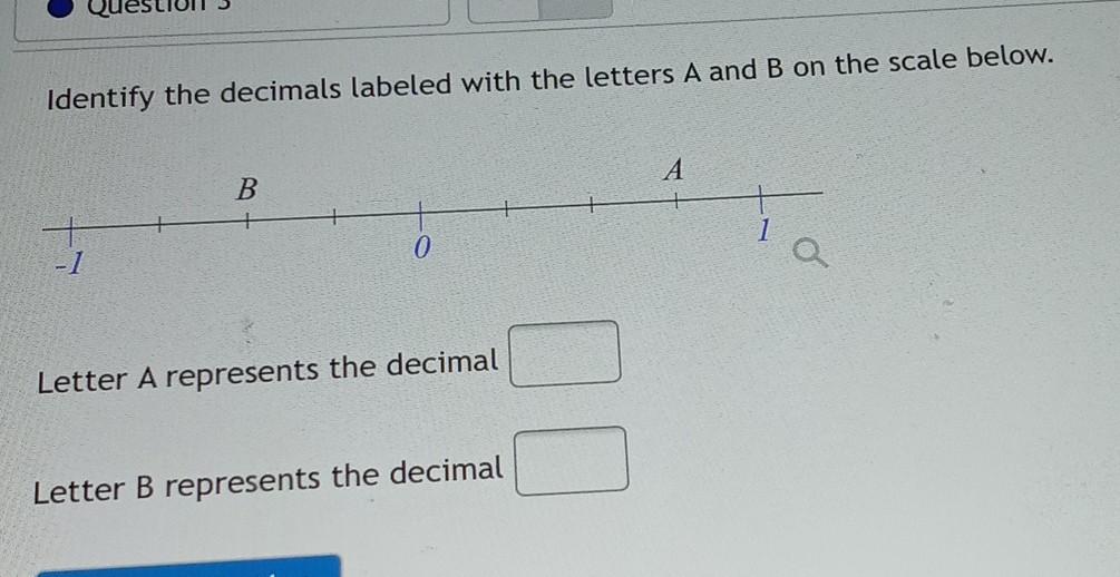 Solved Identify the decimals labeled with the letters A and | Chegg.com