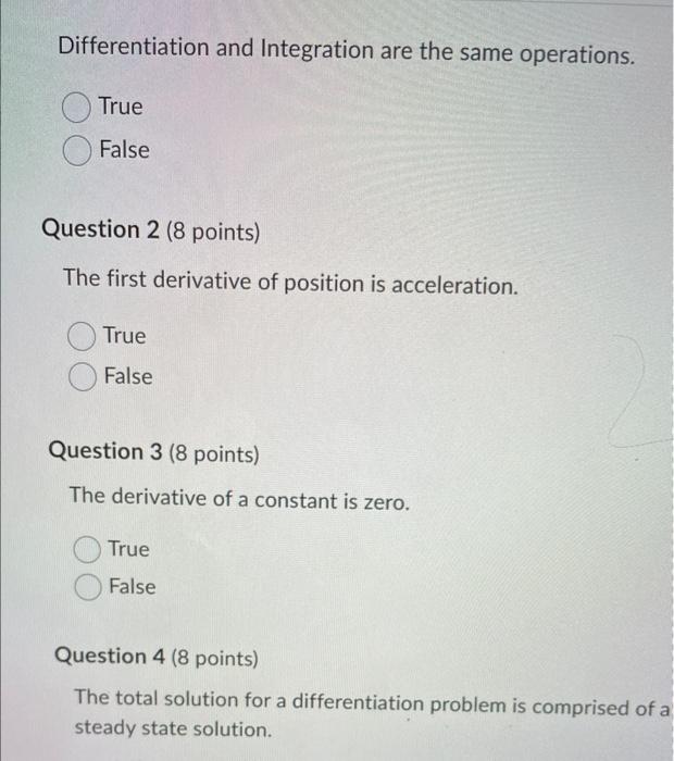 Solved Differentiation and Integration are the same | Chegg.com