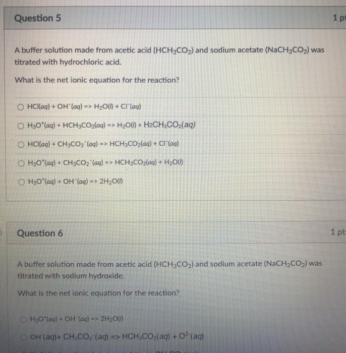 Solved a buffer solution made from acetic acid and sodium | Chegg.com Solved a buffer solution made from acetic acid and sodium | Chegg.com