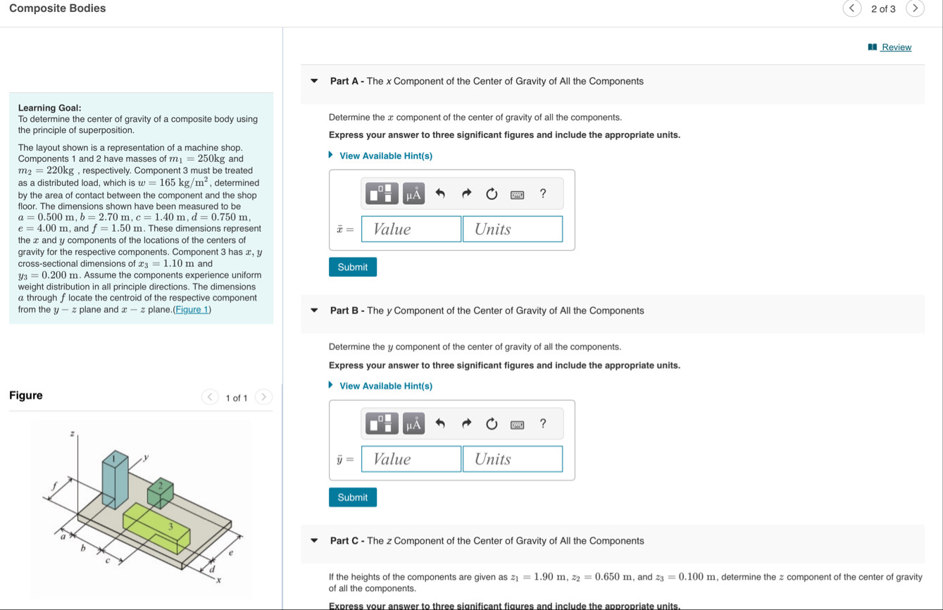 [Solved]: Composite Bodies 2 of 3 Review Learning Goal: To d