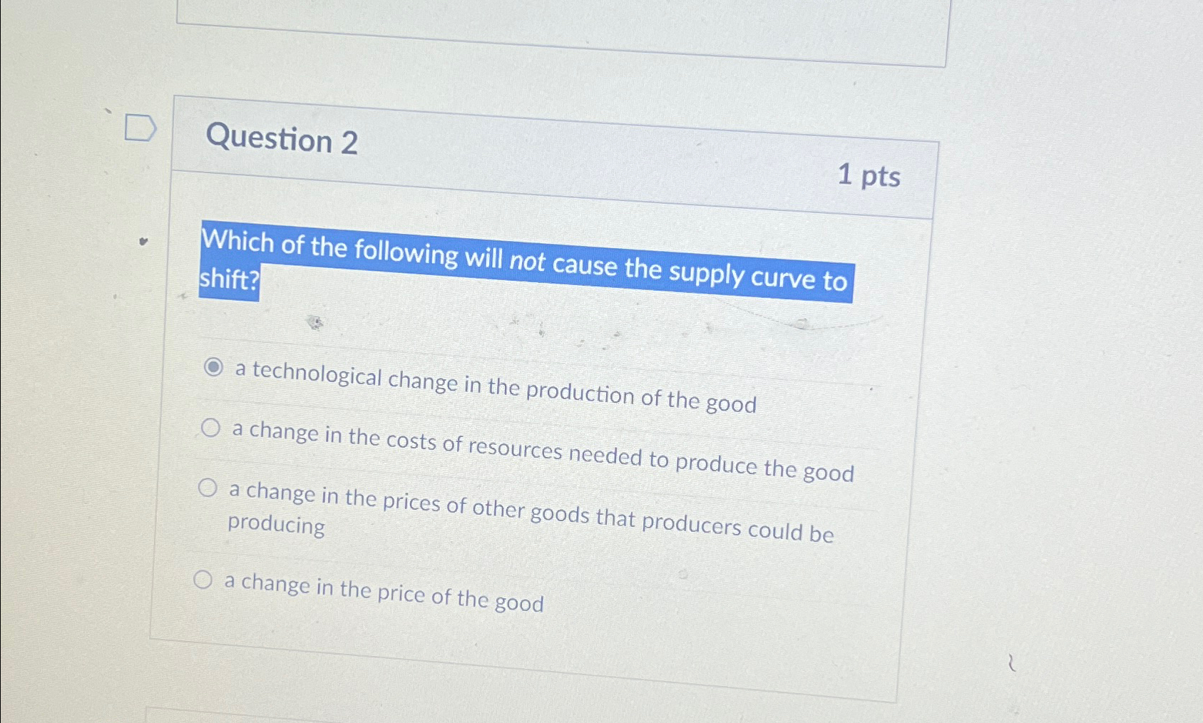 Solved Question 21 ﻿ptsWhich of the following will not cause | Chegg.com