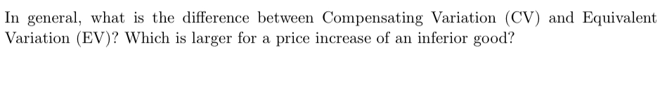 Solved In general, what is the difference between | Chegg.com