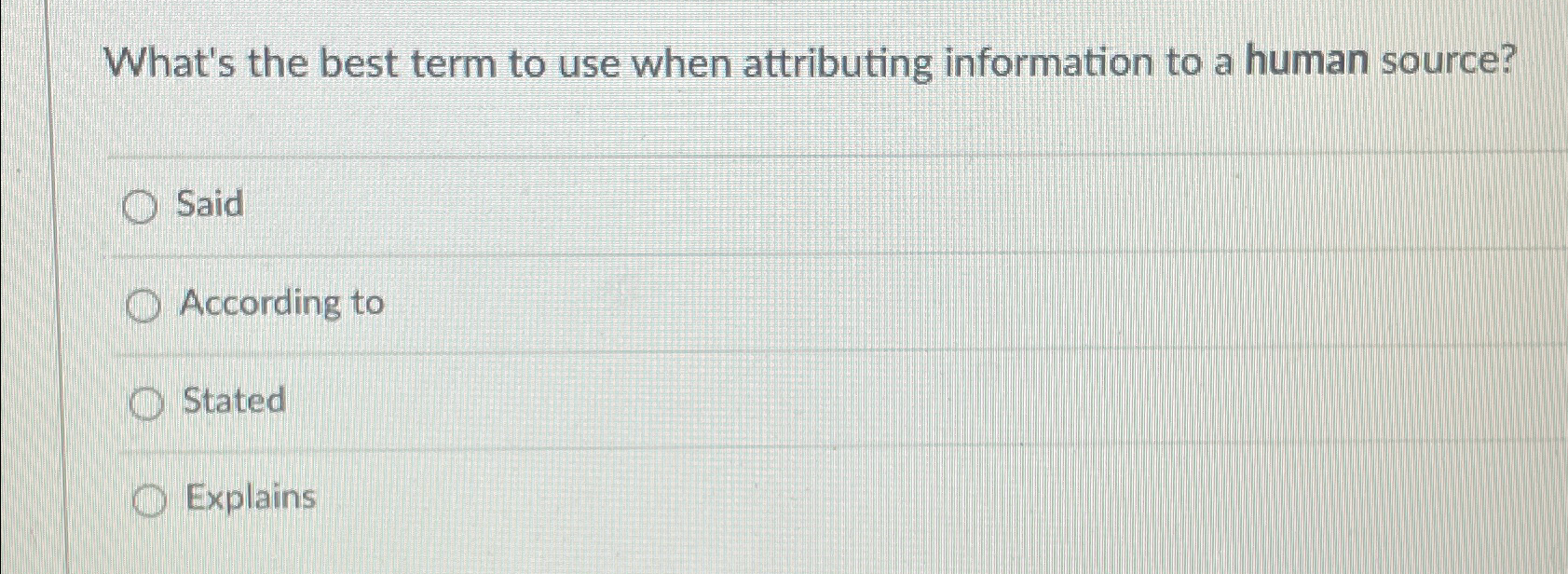 Solved What's the best term to use when attributing | Chegg.com