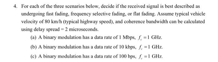 Solved 4. For each of the three scenarios below, decide if | Chegg.com