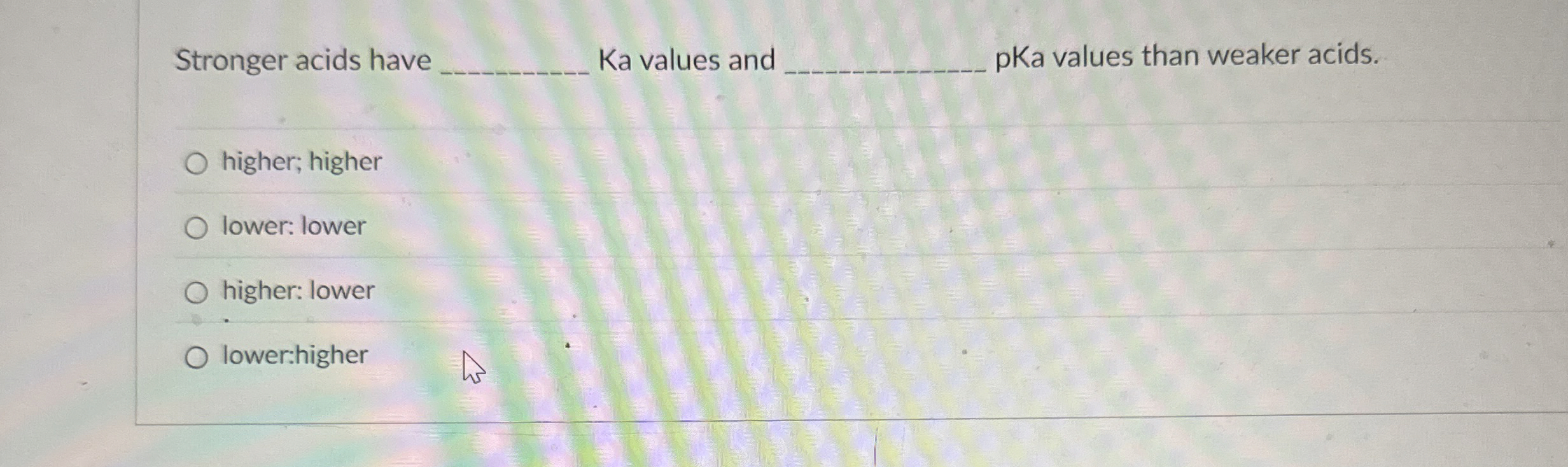 High Quality SOLUTION Stronger acids have ﻿Ka values and ﻿pKa values | Chegg.com