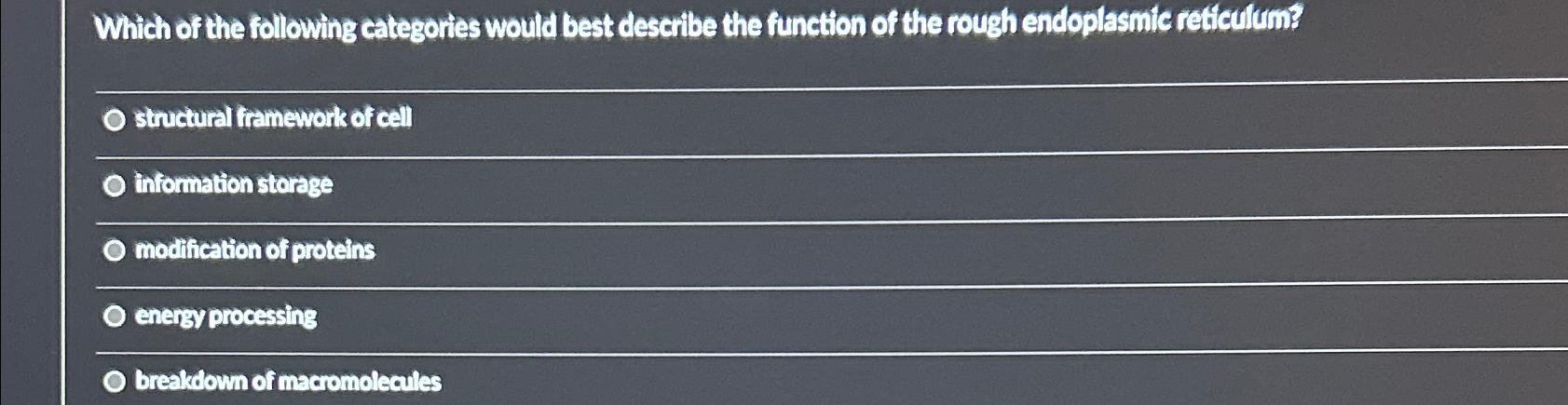 Solved Which of the following categories would best describe | Chegg.com
