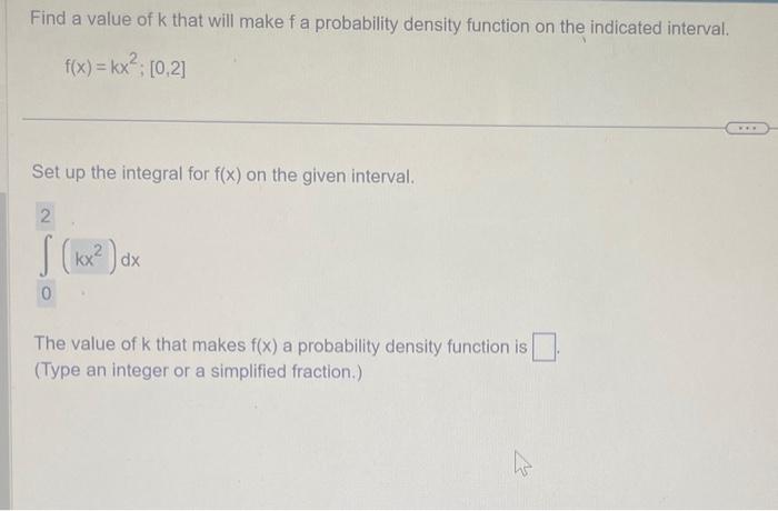 [solved] Find A Value Of Mathrm{k} That Will Make