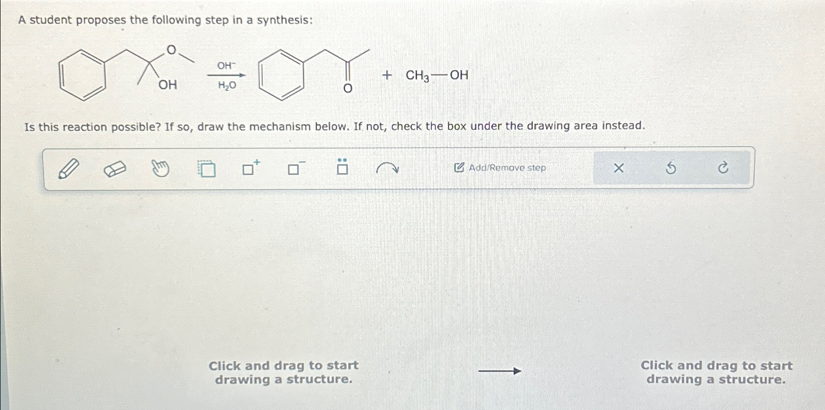 Solved A student proposes the following step in a | Chegg.com