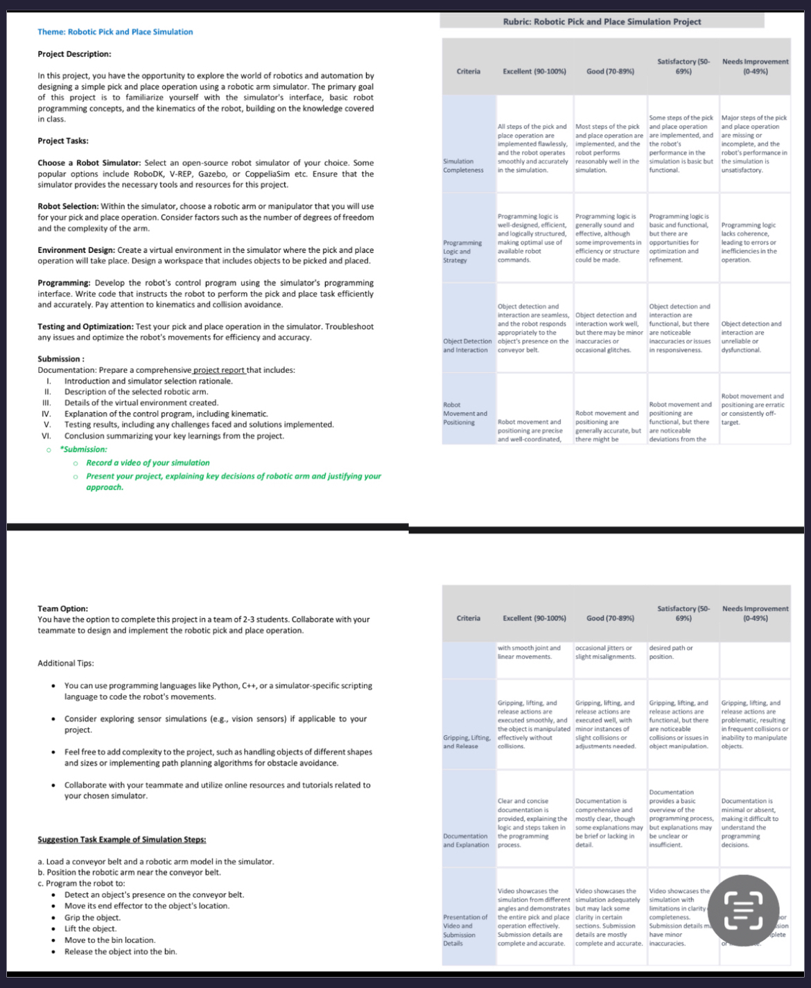 Solved Write a Full Report about ( ﻿Robotic Arm ) ﻿as a | Chegg.com