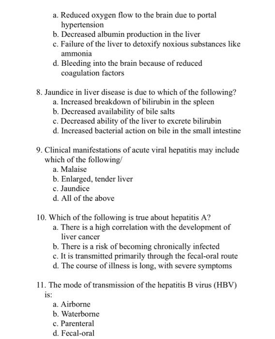 Solved 1. Untreated bowel obstruction can result in which of | Chegg.com