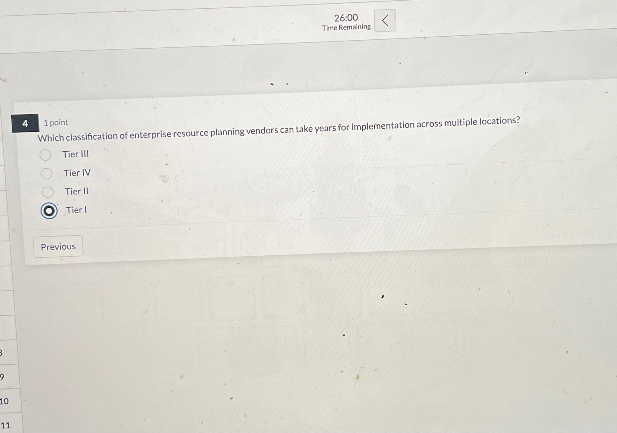 Solved 41 ﻿pointWhich classification of enterprise resource | Chegg.com
