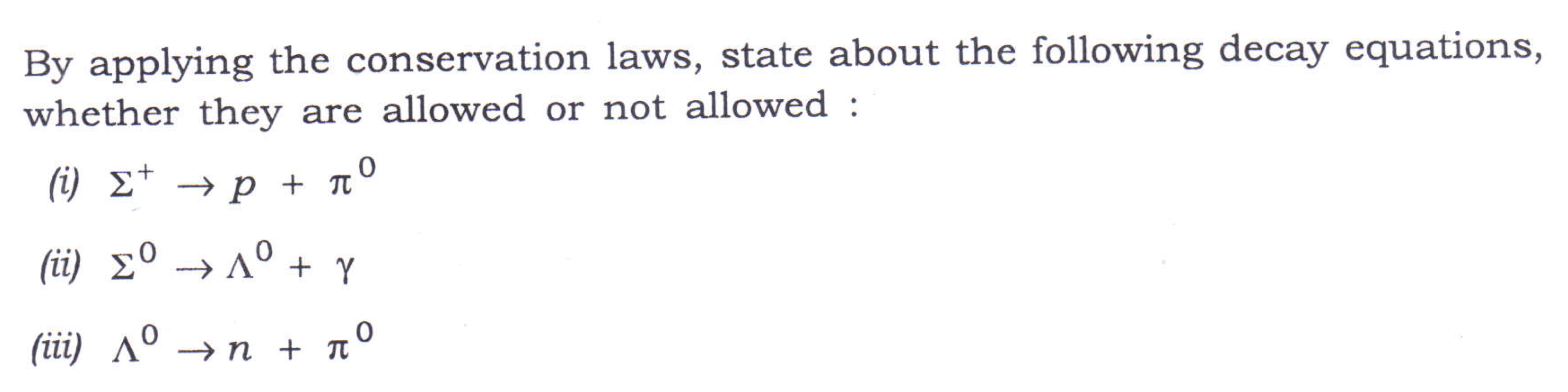 Solved By applying the conservation laws, state about the | Chegg.com