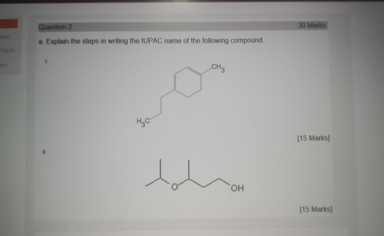 Solved Question 2 30 Marks a. Explain the steps in writing | Chegg.com