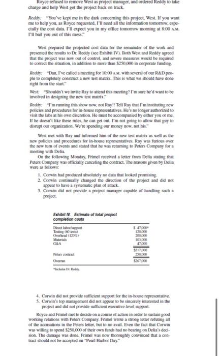 Solved Prepare a requirements management plan (RMP) that | Chegg.com