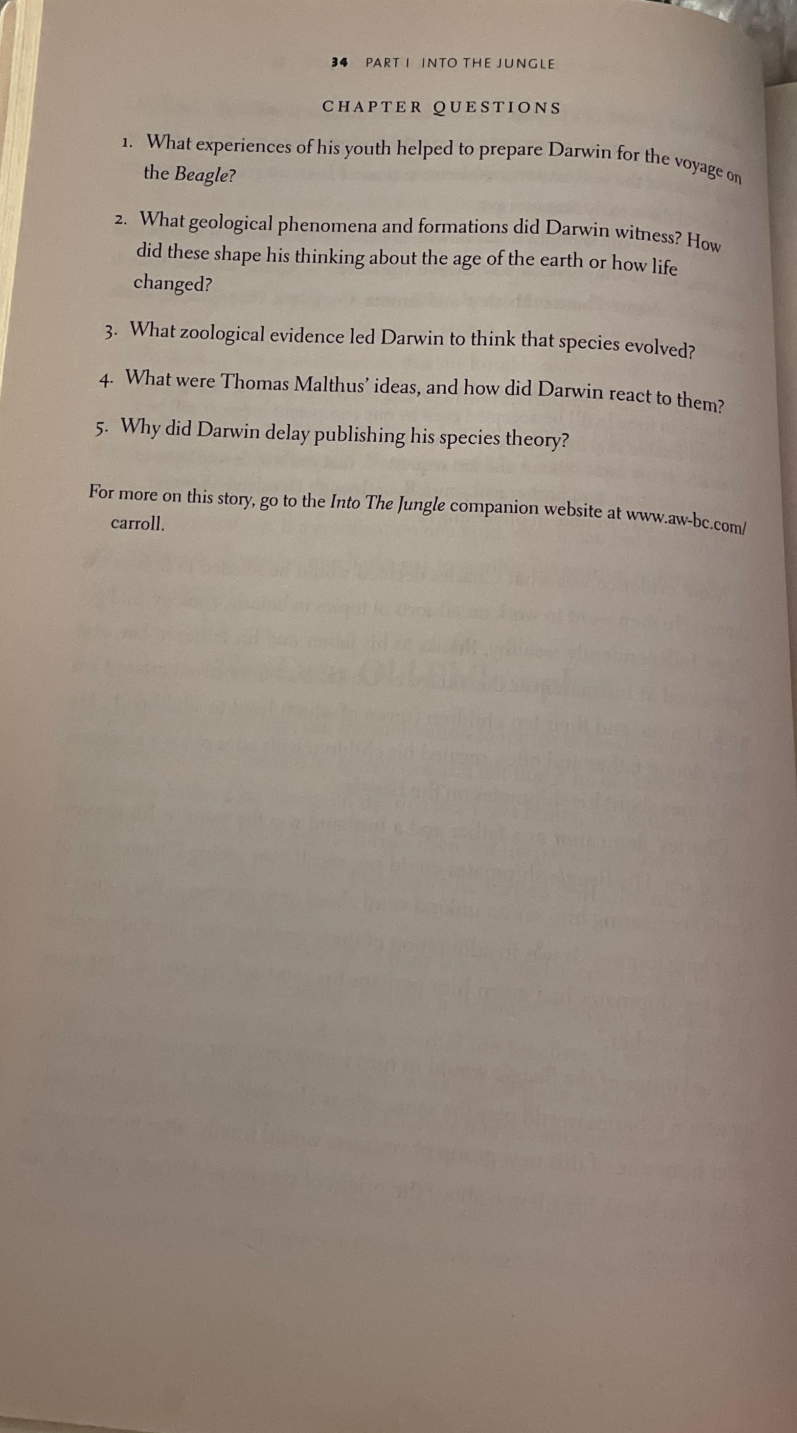 Solved 34 ﻿PART I INTO THE JUNGLECHAPTER QUESTIONSWhat | Chegg.com