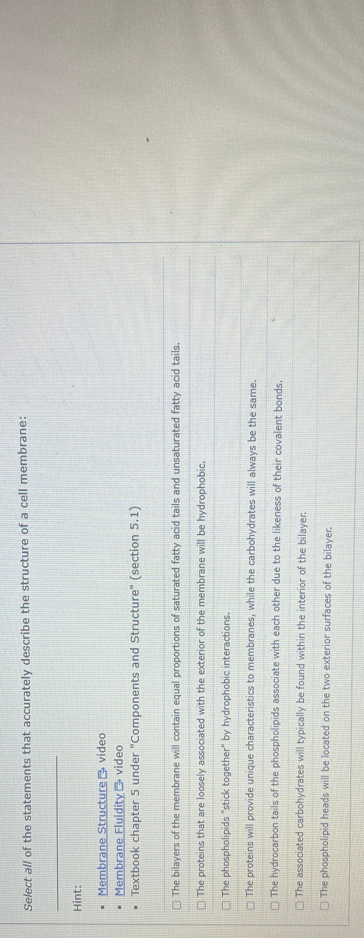 Solved Select all of the statements that accurately describe | Chegg.com