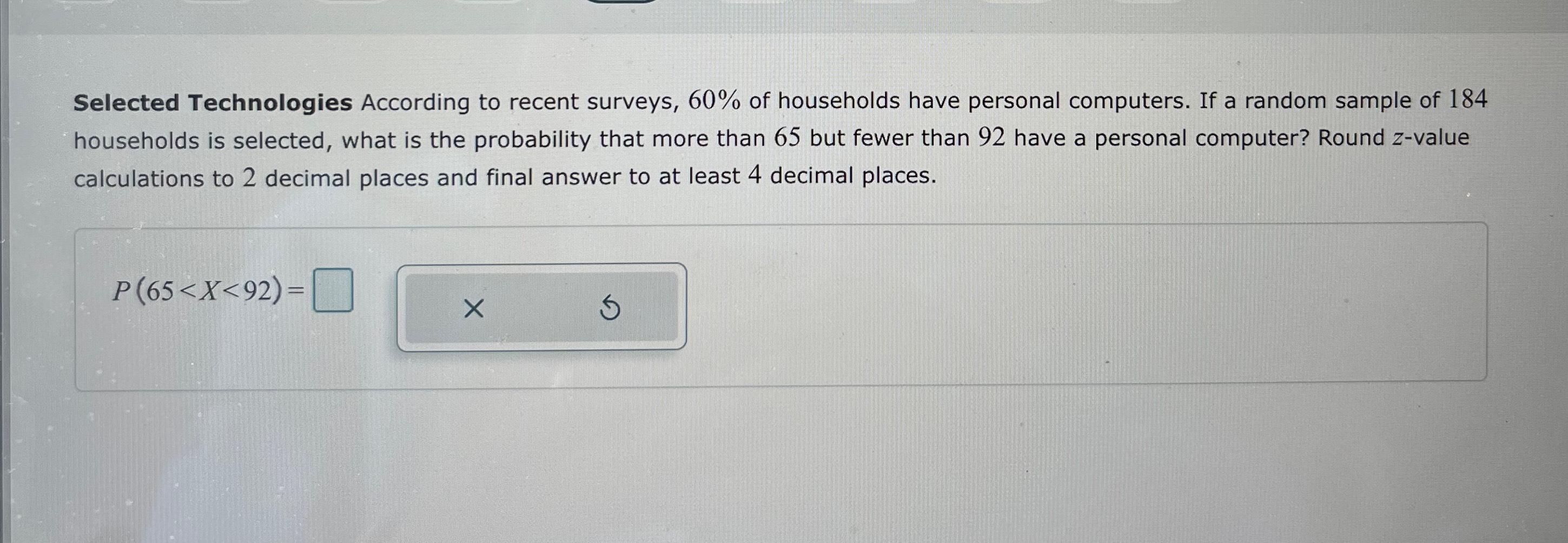 Solved Selected Technologies According to recent surveys, | Chegg.com