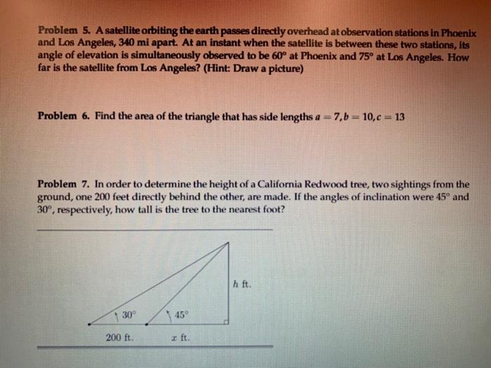 Solved Problem 5. A satellite orbiting the earth passes | Chegg.com