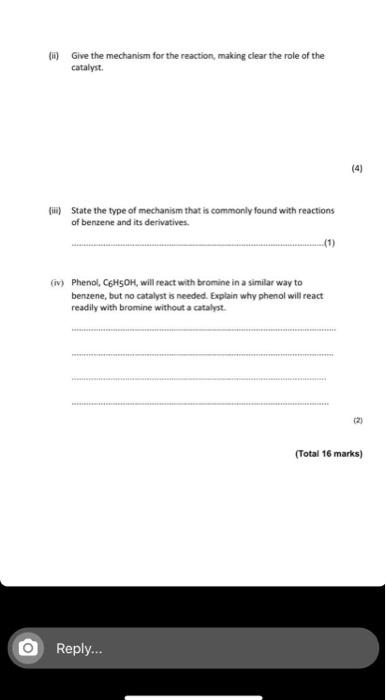 Solved Bromine reacts with an alkene to form a dibromoalkane | Chegg.com