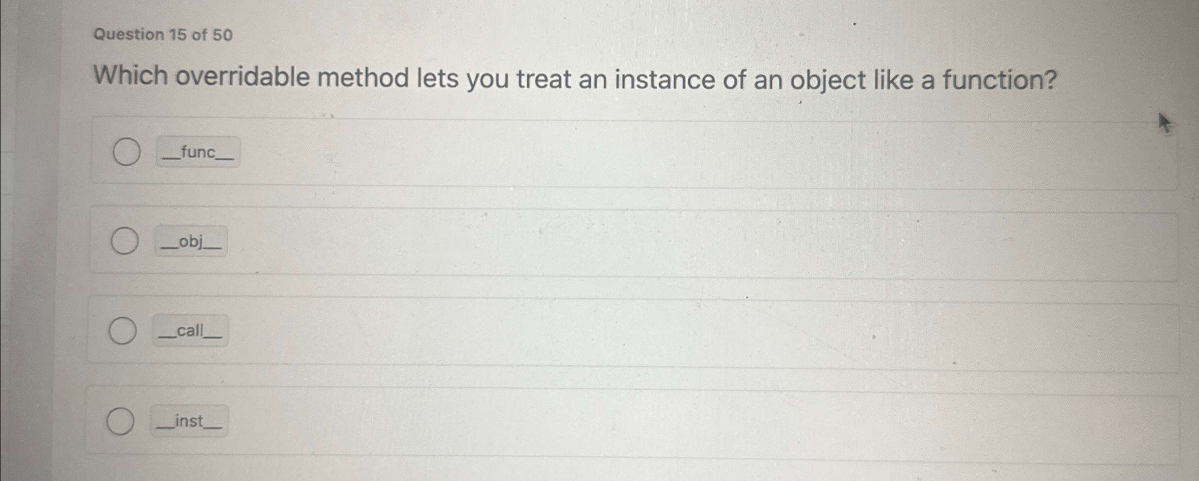 Solved Question 15 of 50Which overridable method lets you | Chegg.com Solved Question 15 of 50Which overridable method lets you | Chegg.com