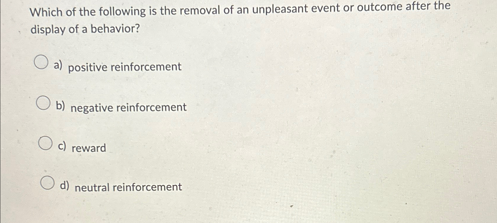 Solved Which of the following is the removal of an | Chegg.com