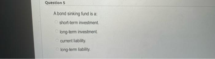 The journal entry to establish a bond sinking fund | Chegg.com